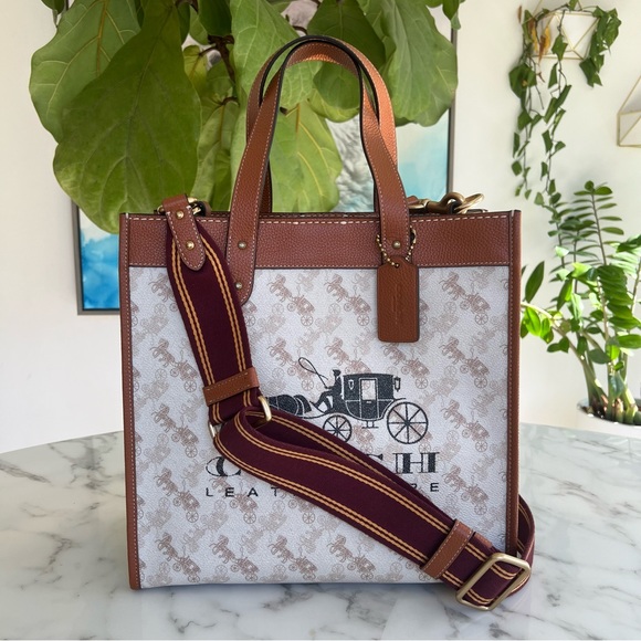 Coach | Bags | Coach Field Tote With Horse And Carriage Print And ...